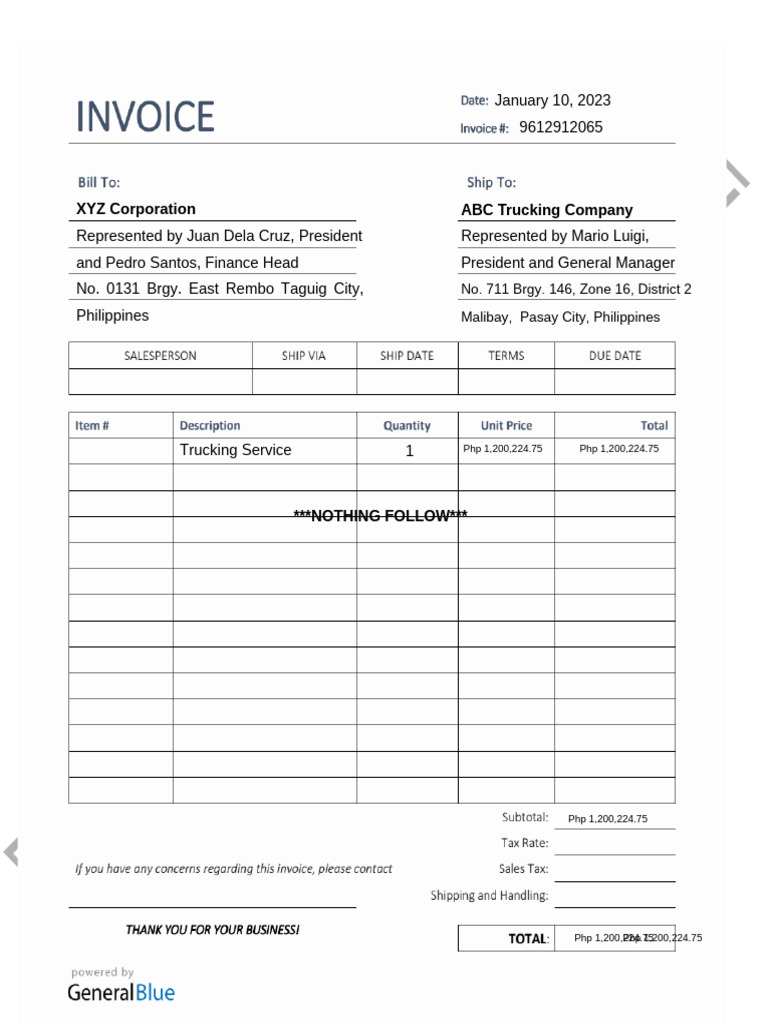 Sample Invoice | PDF