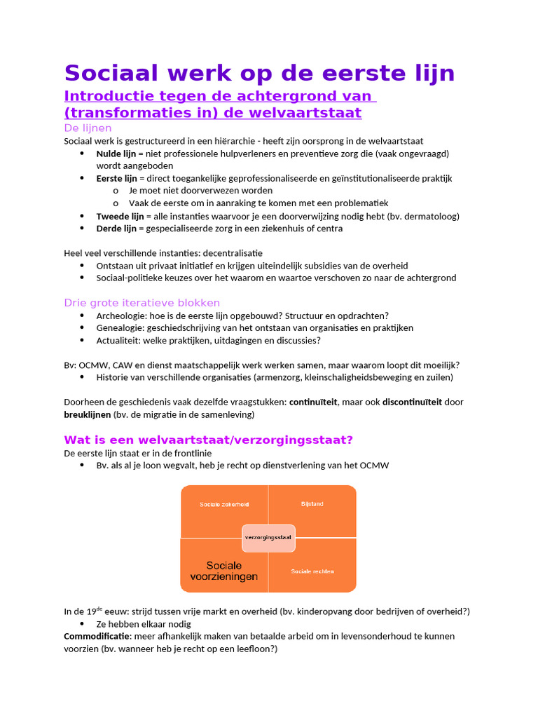 Sociaal Werk Op de Eerste Lijn | PDF