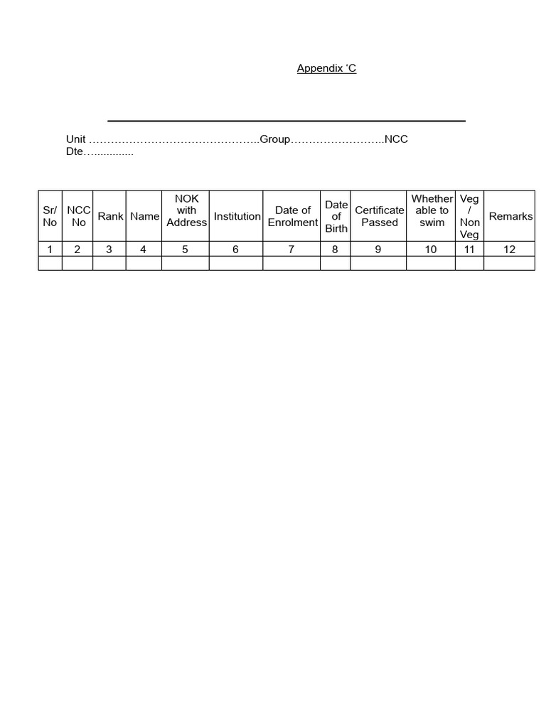 EBSB Camp From | PDF | Fashion | Clothing