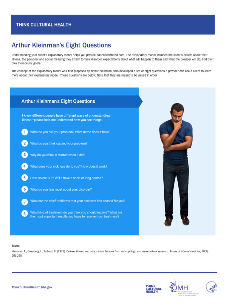 Kleinman's Eight Questions for Patient Care | PDF