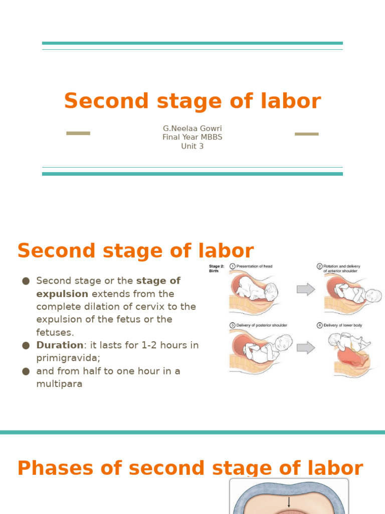Copy1-Second Stage of Labor | PDF | Childbirth | Pelvis