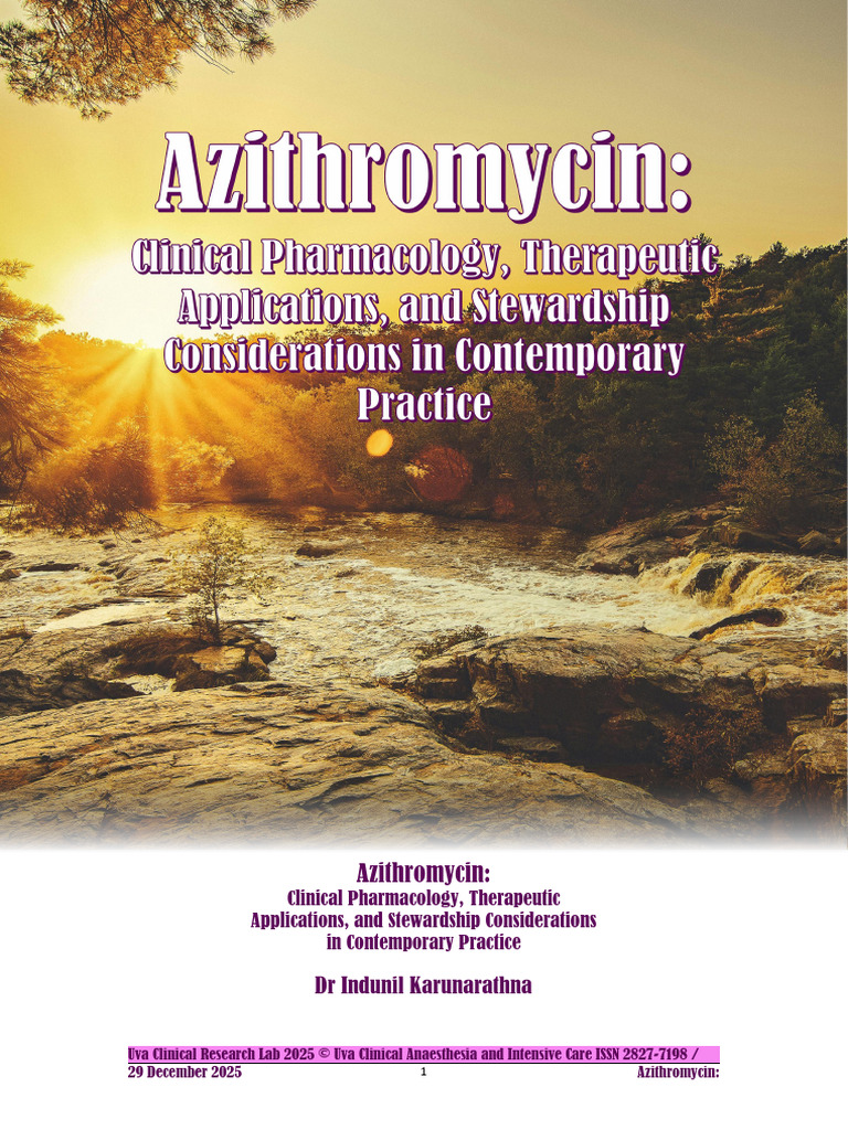 Azithromycin: Clinical Uses & Stewardship | PDF | Pneumonia | Health ...