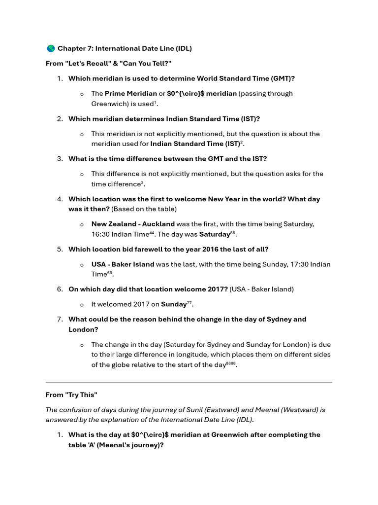 Understanding the International Date Line | PDF | Asia Pacific Economic ...