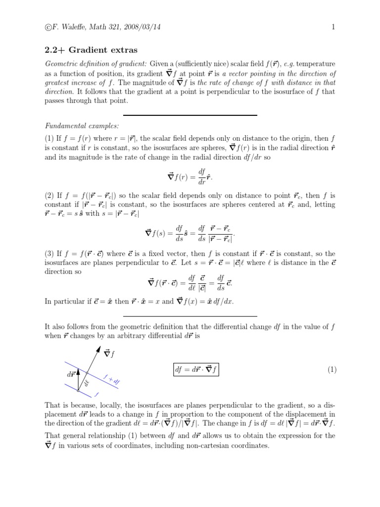 Gradient | PDF | Coordinate System | Gradient