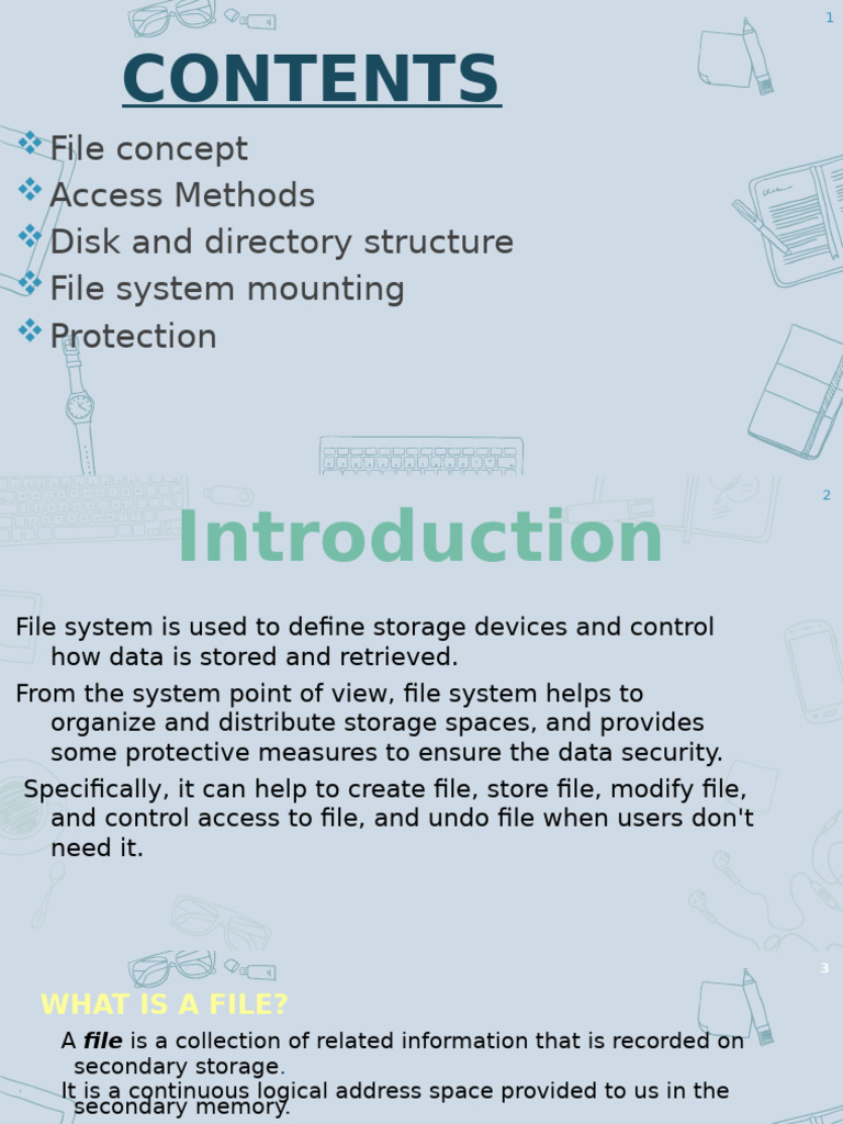 Operating system | PDF | Computer File | File System