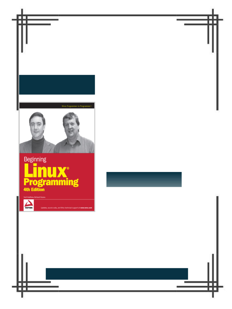 318Beginning Linux programming 4th Edition Neil Matthew ebook digital edition | PDF | Unix ...