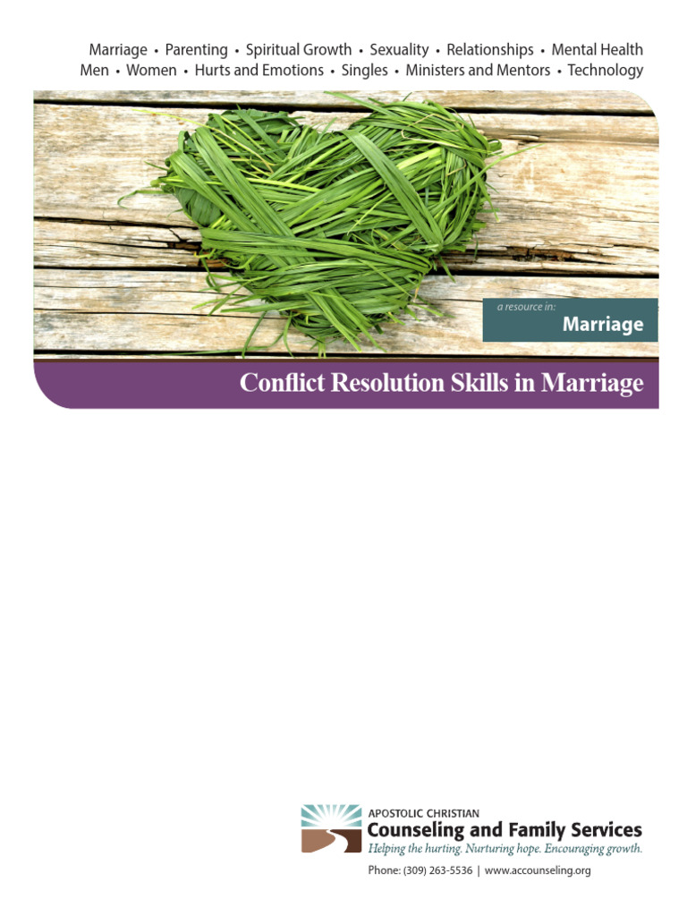 Conflict-Resolution-Skills-in-Marriage | PDF | Anger | Forgiveness