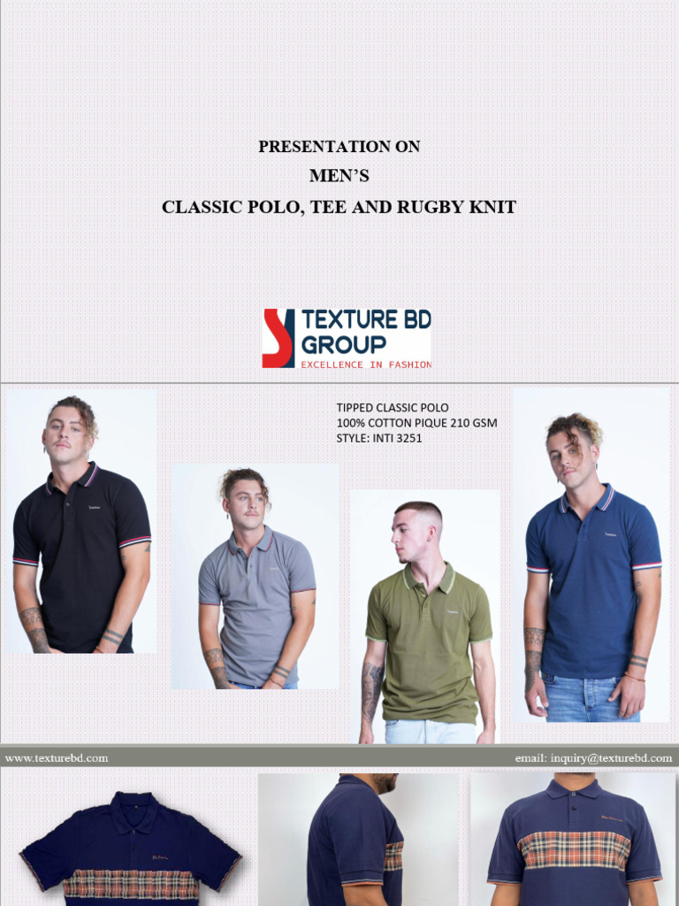 Men's Classic Polo, Tee, Rugby Ppt Feb23 | PDF