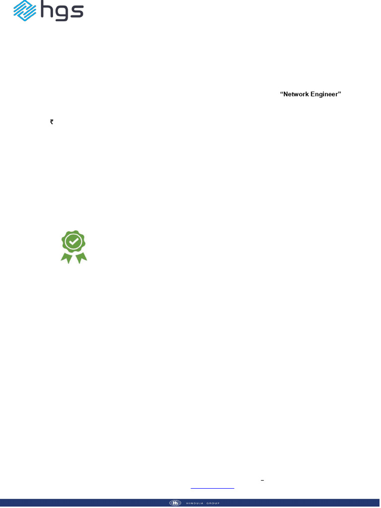 HGS Vikky Offer Letter | PDF | Payroll | Taxes