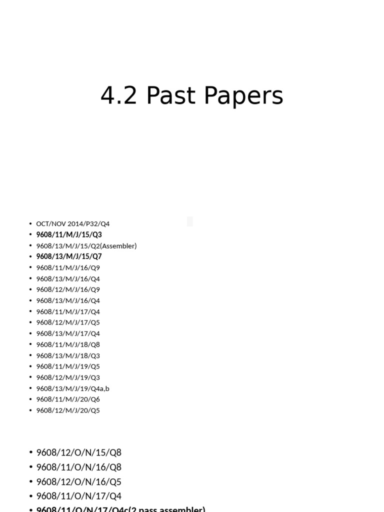 Cambridge Past Papers Collection | PDF