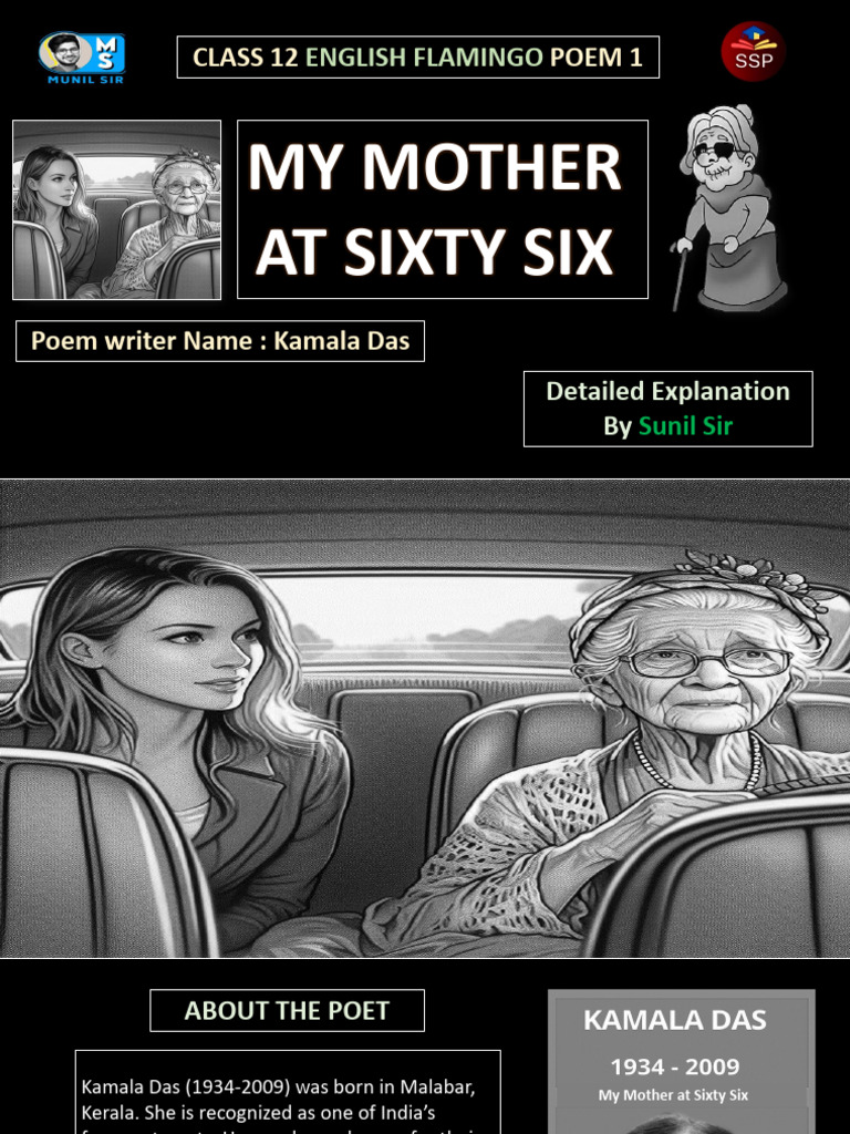 English Flamingo Poem 1 My Mother at Sixty Six Class 12 Englsh | PDF