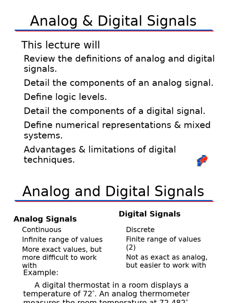 Analog vs Digital Signals Explained | PDF