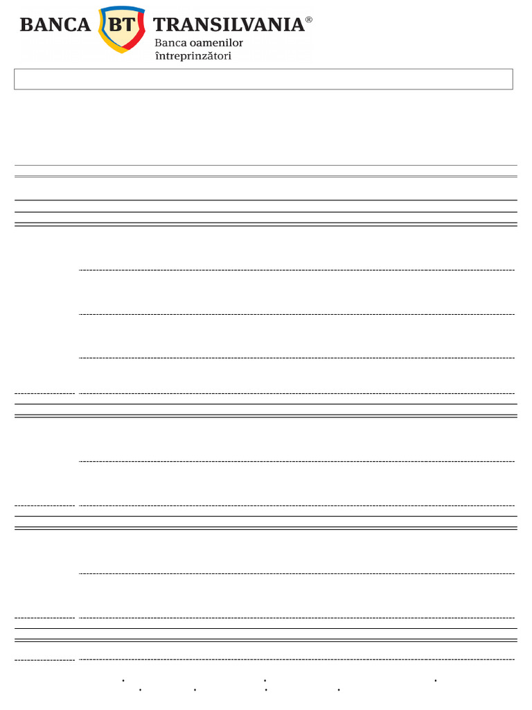Banca Transilvania Client Info Document | PDF | Service Industries ...