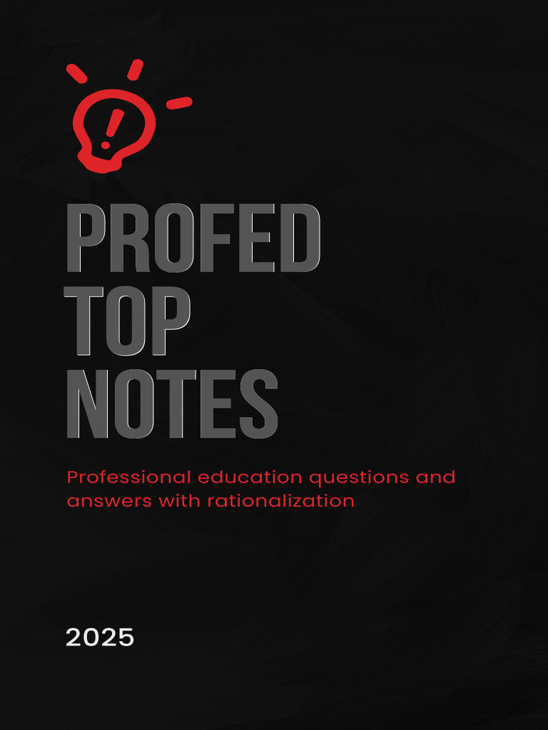LTN ProfEd Q&A With Rationale _20250618_121632_0000 | PDF | Educational ...