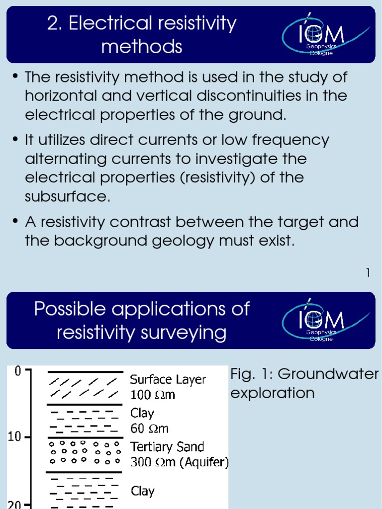 Electrical Resistivity Methods | PDF | Porosity | Electrical ...