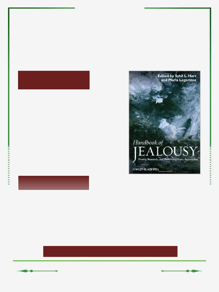Handbook of Jealousy Theory Research and Multidisciplinary Approaches ...