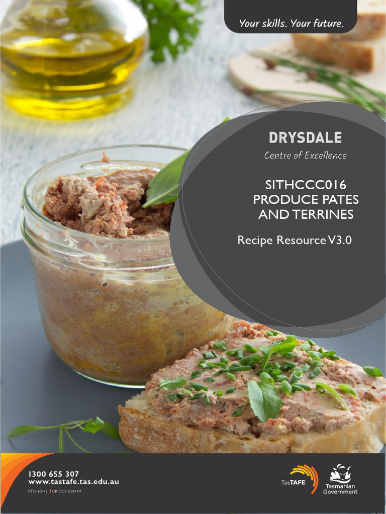 TasTAFE Pates and Terrines Course Guide | PDF | Foods | Food And Drink ...