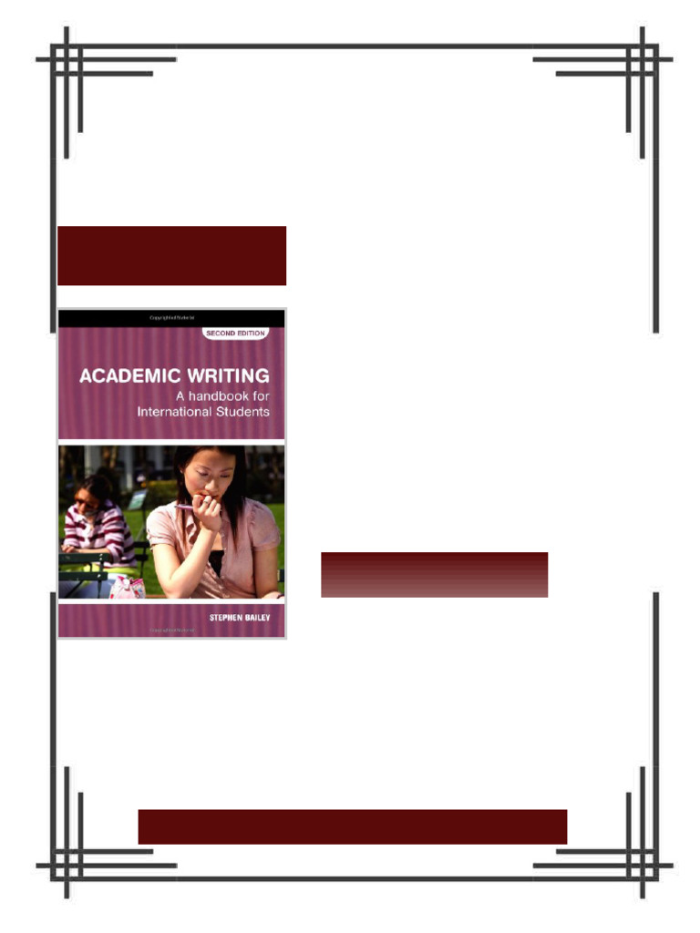 Academic Writing A Handbook for International Students 2nd Edition ...