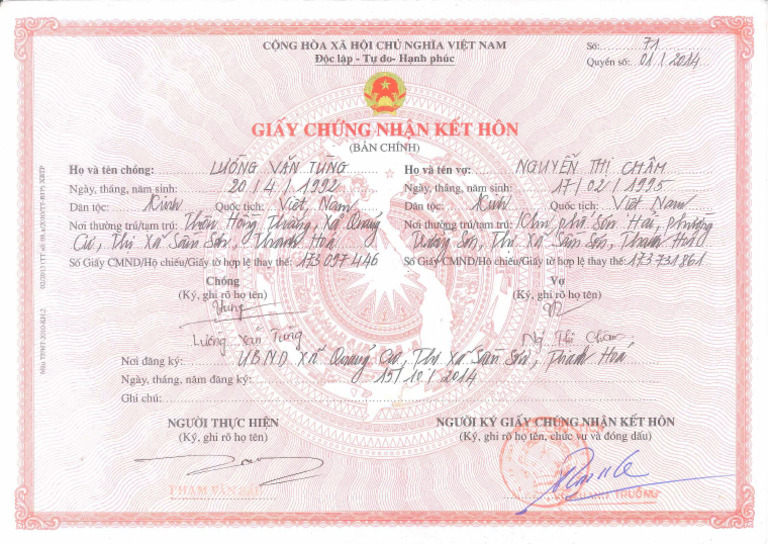 Marriage Certificate | PDF