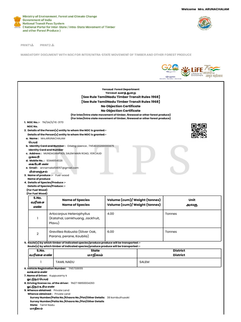 NTPS Full Wood Load | PDF
