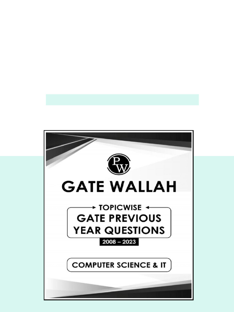 (Ebook) GATE Wallah Topicwise PYQ: Computer Science & IT Engineering by ...