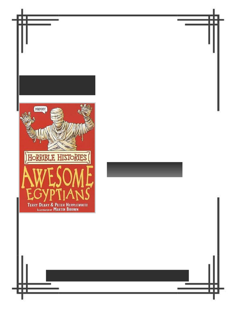 Awesome Egyptians Terry Deary ebook complete online chapters | PDF ...