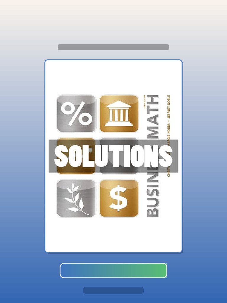 Business Math 10 Ed Cleaves eBook and TestBank Bundle Test Bank | PDF ...