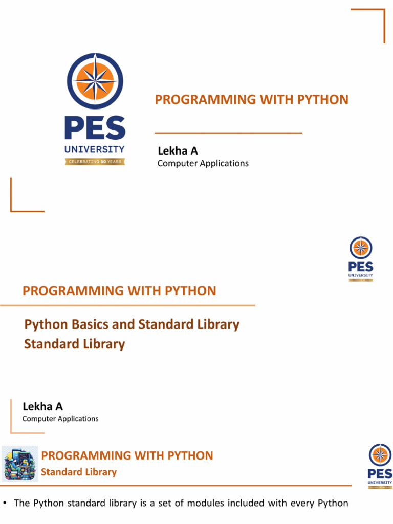 PYTHON UNIT 1 MOD 4 | PDF