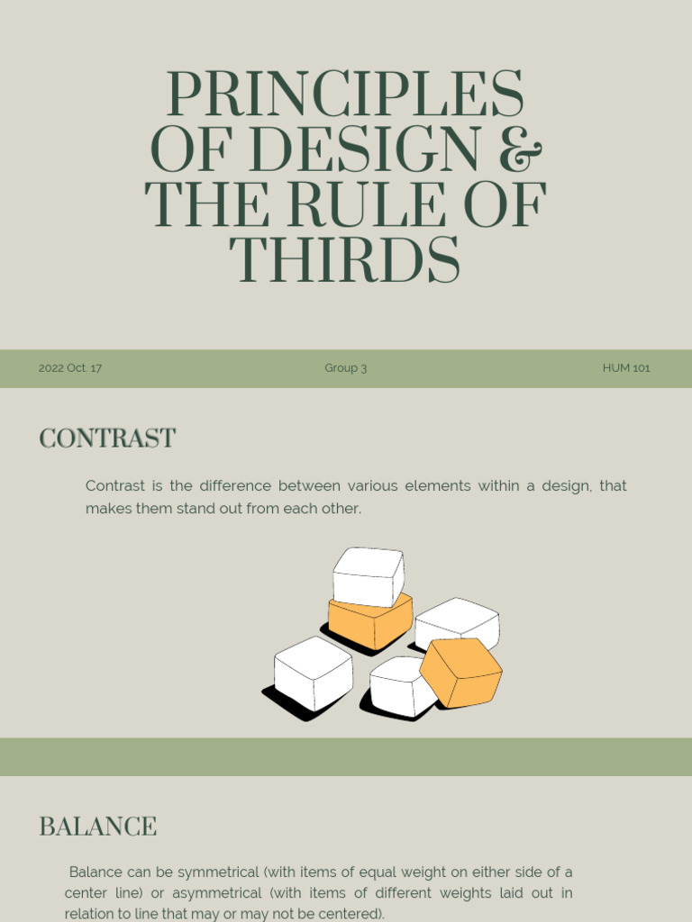Design Principles and Rule of Thirds Guide | PDF | Composition (Visual ...