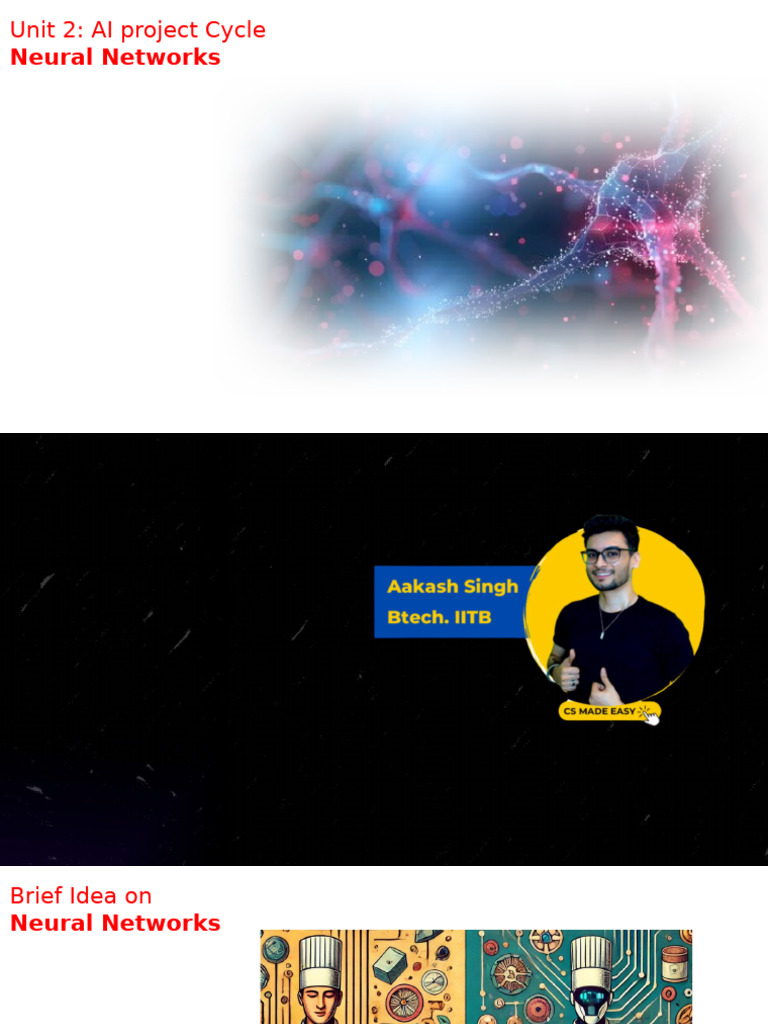 Class 10 AI 417 Neural Networks | PDF