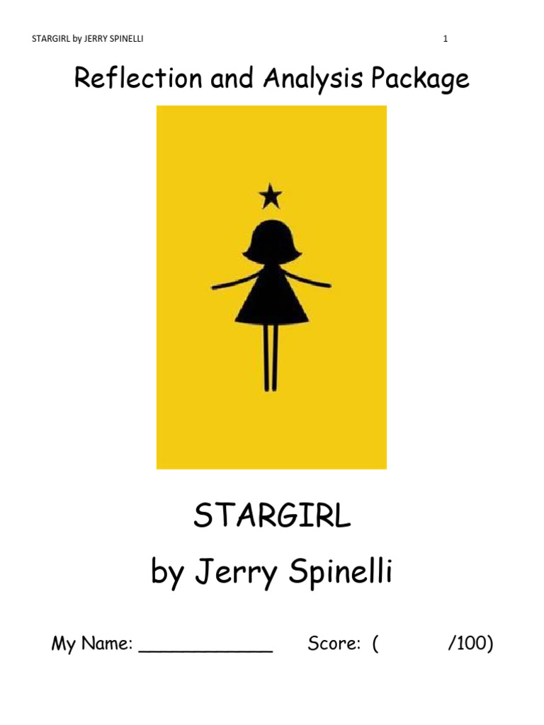 Stargirl Reflection and Analysis Guide | PDF
