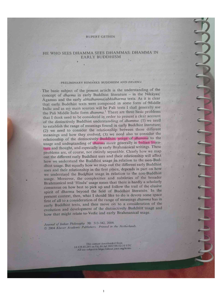 He Who Sees Dhamma Sees Dhamma | PDF