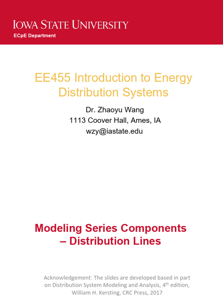 07 EE455 Modeling Series Components-Lines | PDF | Electrical Impedance ...