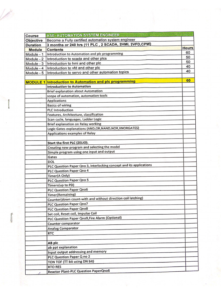 Automation System Engineer | PDF