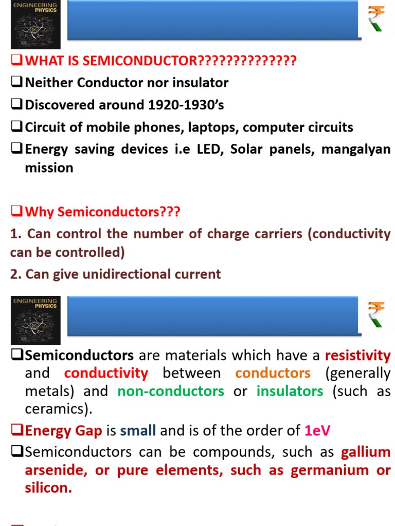 Semiconductors | PDF | Semiconductors | Electrical Resistivity And ...