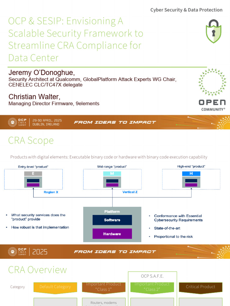 6471 - OCP and SESIP - Envisioning a Scalable Security Framework to ...