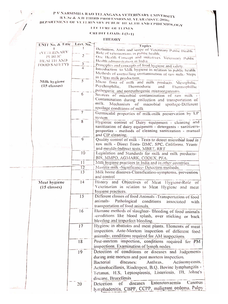 Public Health Course Outline | PDF