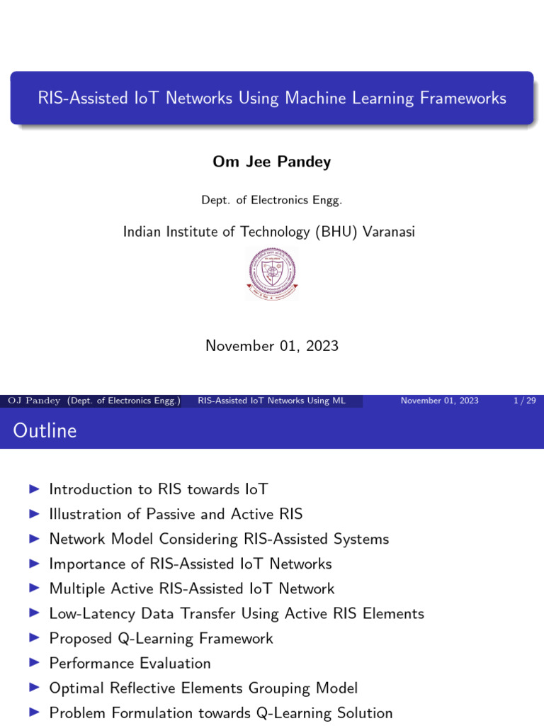RIS-Enhanced IoT Networks with ML | PDF