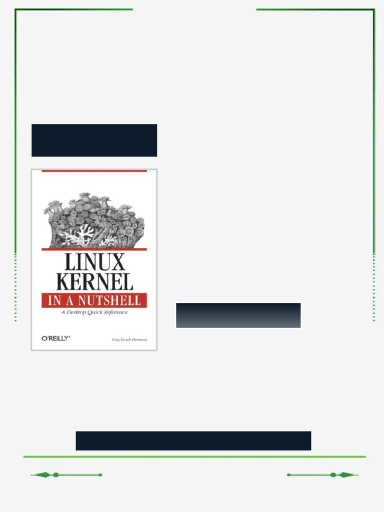 Linux Kernel in a Nutshell In a Nutshell O Reilly 1st Edition Greg ...