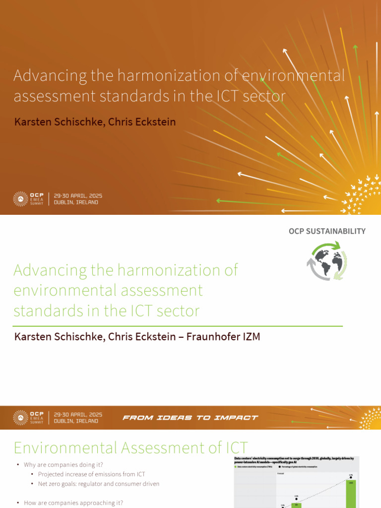 Harmonizing ICT Environmental Standards | PDF | Life Cycle Assessment