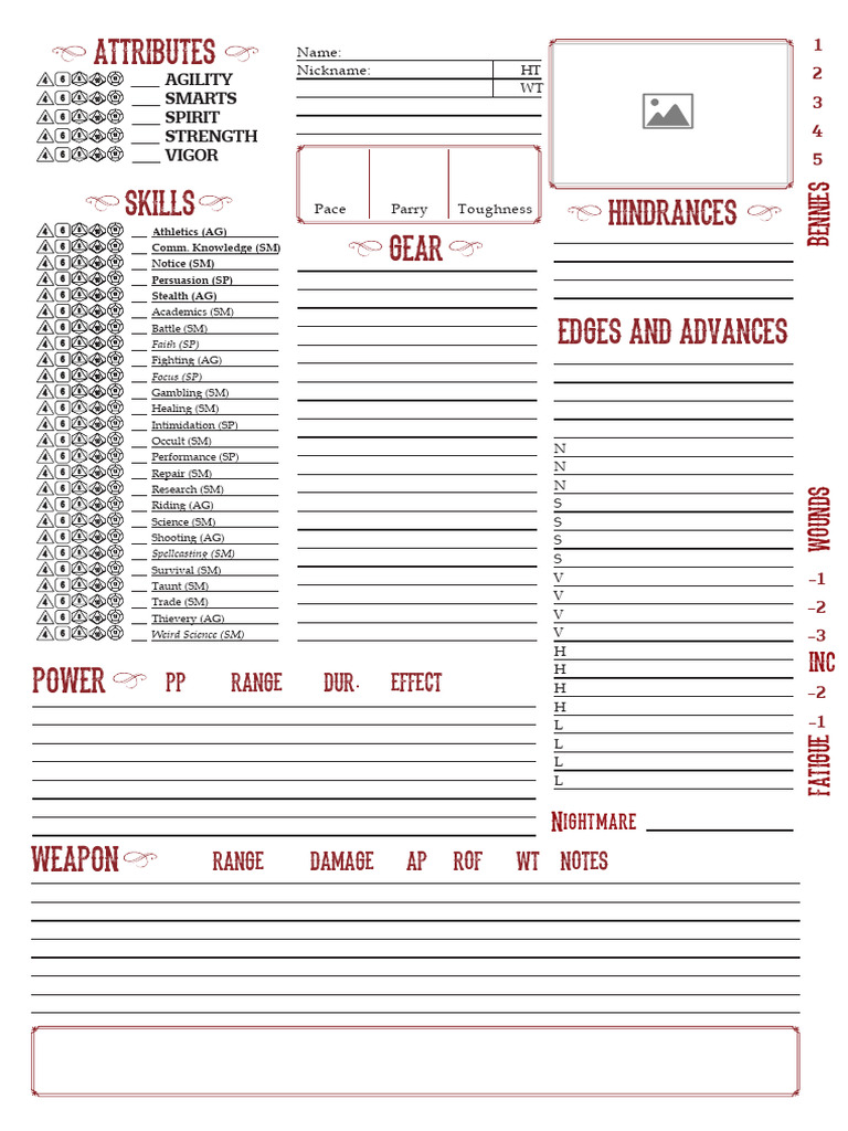 Character Attributes and Skills Overview | PDF
