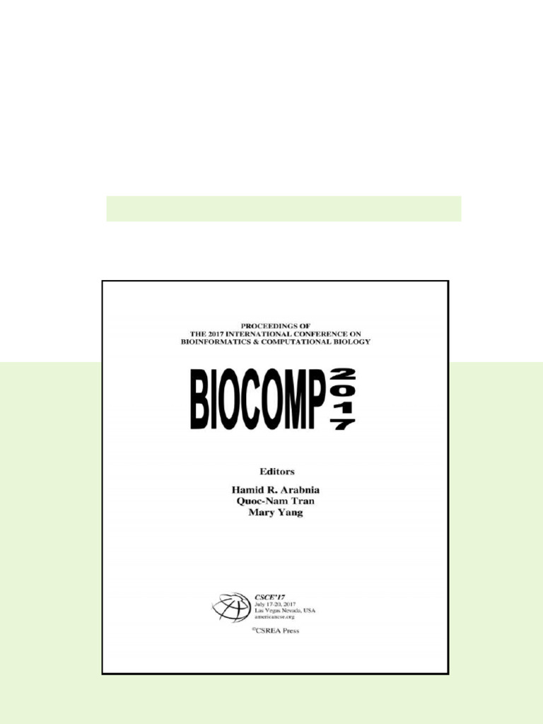 (Ebook) Bioinformatics and Computational Biology by Hamid R. Arabnia ...