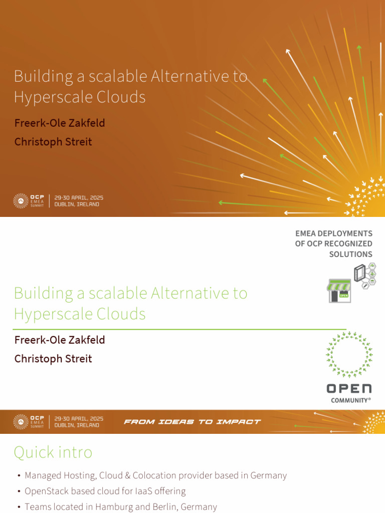6458 - Building a Scalable Alternative to Hyperscale Clouds With OCP Solutions | PDF | Cloud ...