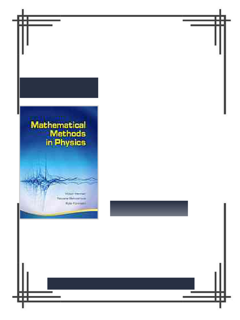 Mathematical Methods in Physics Partial Differential Equations Fourier ...