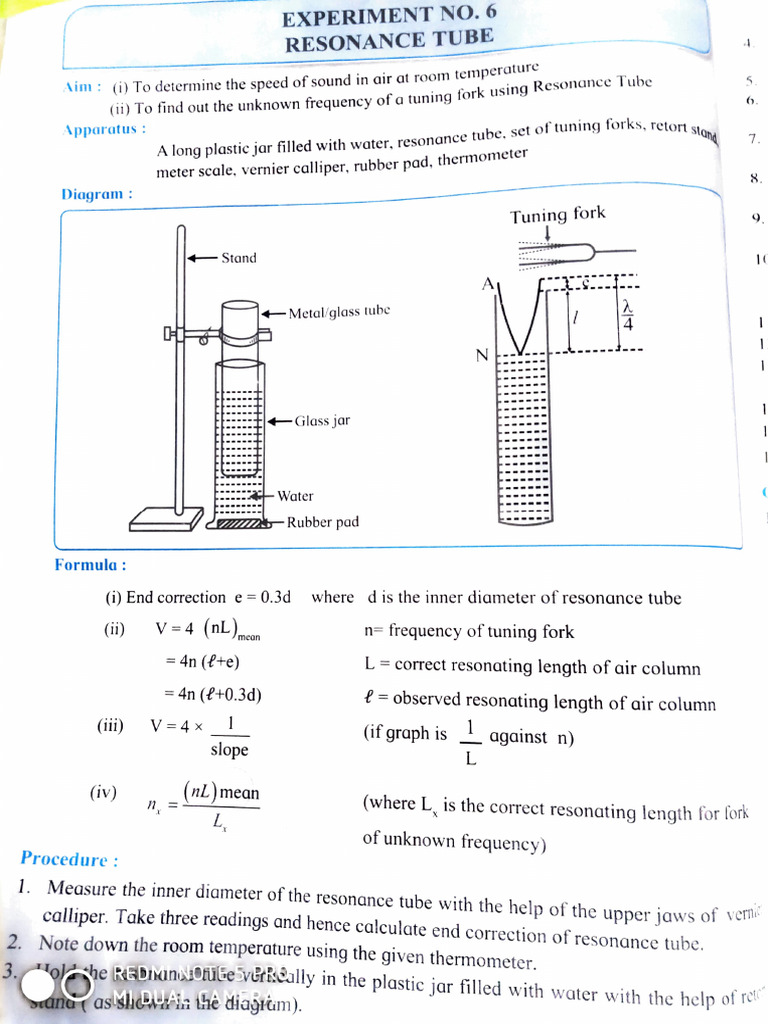 resonance tube 1 | PDF | Resonance | Classical Mechanics