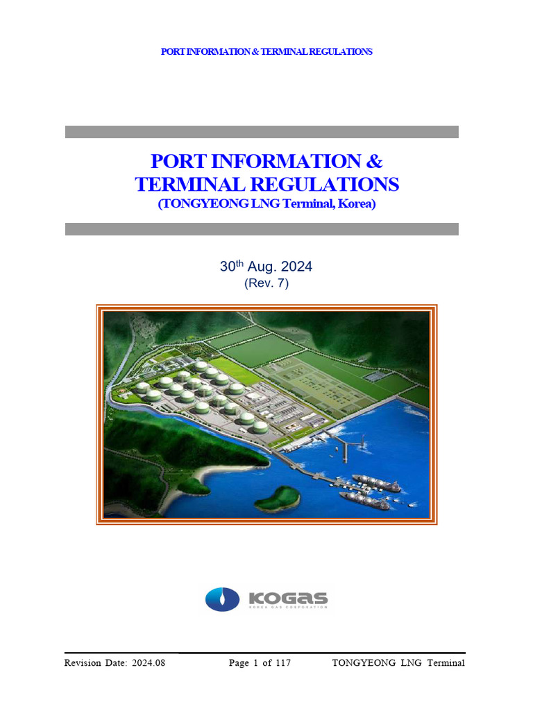 3-0. [TONGYEONG] Port Information & Terminal Regulations_Rev.7 | PDF ...