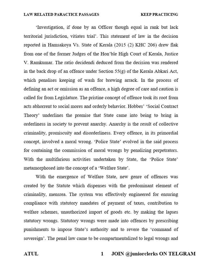 Kerala Abkari Act: Legal Insights and Implications | PDF | Government ...