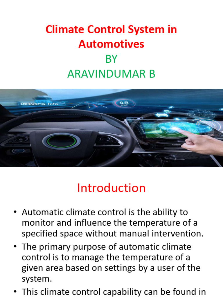 Automotive Climate Control Systems Explained | PDF | Mechanical ...