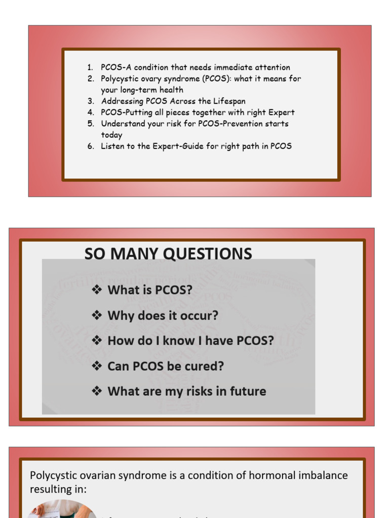 Fb Live Pcos Final | PDF | Polycystic Ovary Syndrome | Ovary