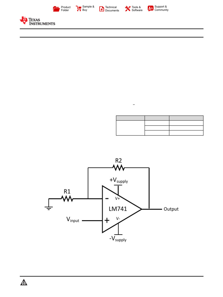 lm741 | PDF | Operational Amplifier | Amplifier